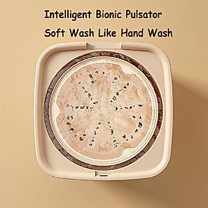 RUVSUN Mini Washer and Dryer, Mini Washer Machine, Small Washing Machine, Small Automatic Portable Household Washing Machine, Stainless Steel Inner Bucket, Suitable for Dormitory