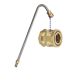 M MINGLE Pressure Washer Gutter Cleaner Attachment, Pressure Washer Gun with Extension Wand, 10 Nozzle Tips