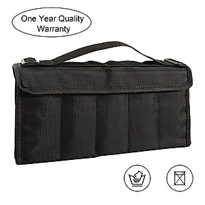 Knife Display Case for 10 Pocket Knife,Knife Case,Folding Knife Storage Case,Butterfly Knife Organizer,Knives Roll Collection Pouch Carrier Bag for Survival Tactical Outdoor for EDC Mini Knife