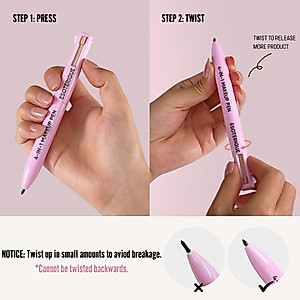 ESOTERIQUE 4 in 1 Makeup Pen, Eyeliner, Lip Liner, Brow Pencil, and Highlighter in One Pencil, Easy-To-Apply and Compact for Travel - Cruelty-Free & Vegan, Shade 03