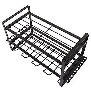Power Tool Organizer Alloy Steel 50KG Load Bearing Electric Drill Garage Tool Wall Mounted Storage Shelf Rack