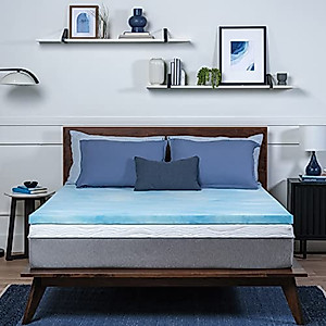 Sure2Sleep Gel Swirl Memory Foam Mattress Topper Made in USA 2-Inch (Queen)