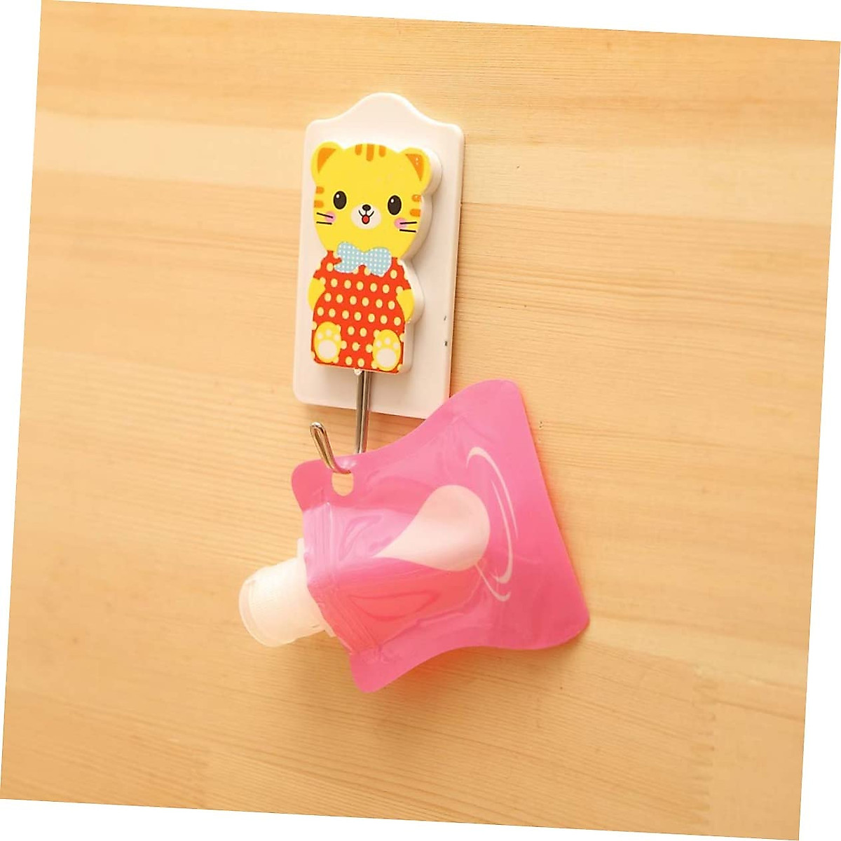 8pcs Emulsion Bottle Refillable Bottles Subpackaging Bottle Silicone Bottles Travel Empty Bottle Cartoon Bottle