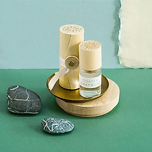 Skeem Print Block Rollerball Perfume - Coastal Driftwood - Natural Ingredients - Travel Perfume, Mini Perfume Oil (.5 fl oz)