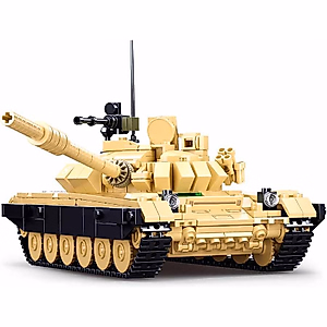 DAHONPA T-72B3 Main Battle Tank Army Building Block(770 PCS),WW2 Military Historical Collection Model with 3 Soldier Figures,Toys Gifts for Kid and Adult.