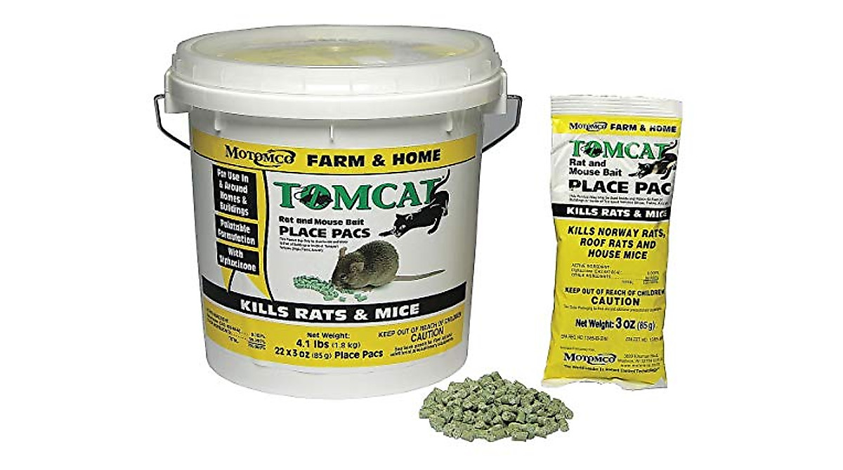 Tomcat Green Pellets Rodenticide - Effective 4 lb. Pail