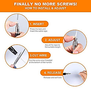 Jump Rope, High Speed Weighted Jump Rope - Premium Quality Tangle-Free - Self-Locking Screw-Free Design - Jump Ropes for Fitness - Skipping Rope for Workout Fitness, Crossfit & Home Exercises (Black)