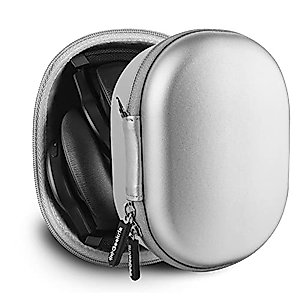 Geekria PRO Headphones Case Compatible with JBL Tour ONE, E65BTNC, Live 650 BTNC, Tune 750NC, Live 500BT Case, Replacement Hard Shell Travel Carrying Bag with Cable Storage (Silver)