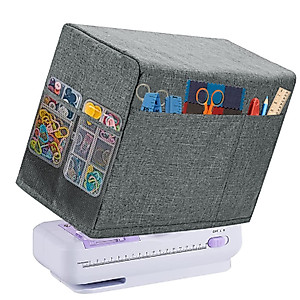 Boczif Sewing Machine Cover, Protective Cover with Essentials Storage Pockets, Sewing Machine Cover Dust Cover Compatible with Most Standard Singer Brother Machines and Accessories