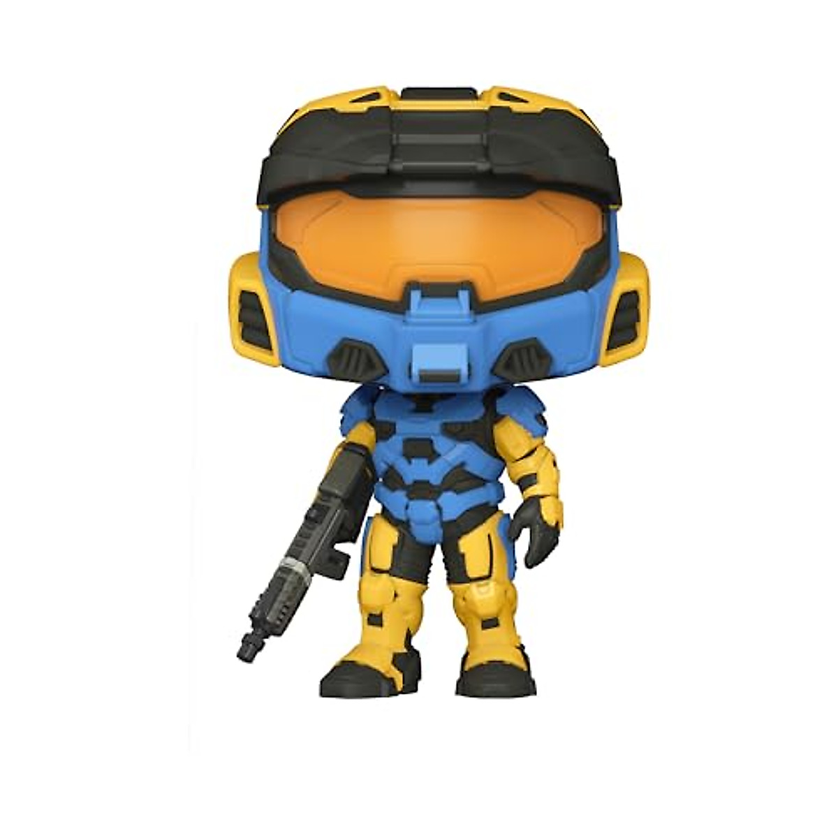 Funko Pop! Games: Halo Infinite - Spartan Mark VII with VK78, Blue & Yellow, with Game Add On, 3.75 inches