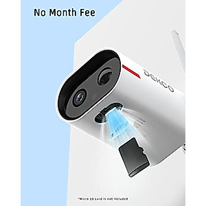DEKCO Security Cameras Wireless Outdoor - 2K Solar Security Camera for Home Security, Two-Way Audio, Smart Human Detection, Simple Setup, Night Vision WiFi Camera Outdoor