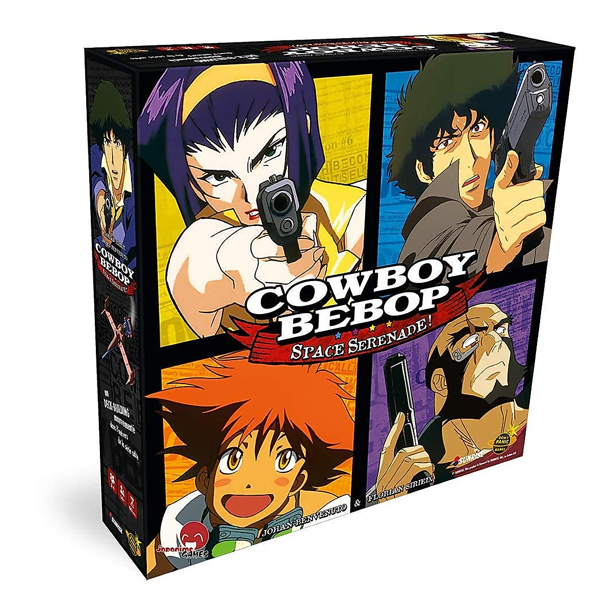 Japanime Games Cowboy Bebop: Space Serenade | from The Creator of Harmonies | Cooperate to Take Down Vicious | 1-4 Players | Ages 14+ | 30-90 Min Play Time