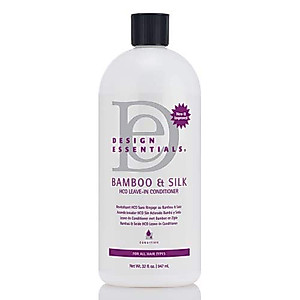 Design Essentials Bamboo & Silk HCO Leave-In Conditioner for All Hair Types, 32 Ounce