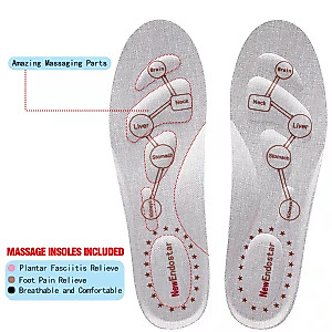 NewEndostar Women's Fashion Sneakers,Vibration Height Increase Shoes Lightweight Comfortable Casual Skateboarding Walking Shoes Black 8