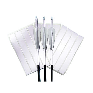 Sierra Archery – Reflective Arrow Wraps for Carbon & Aluminum Archery Shafts | Fits 4mm ID, 5mm ID, or 6-6.2mm ID Shafts | 6" - Cut to Desired Length | 15 Count (Small - 0.204/5mm Shafts)