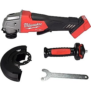 Milwaukee 2880-20 M18 FUEL Brushless Lithium-Ion 4-1/2 in. / 5 in. Cordless Small Angle Grinder with No-Lock Paddle Switch (Tool Only)