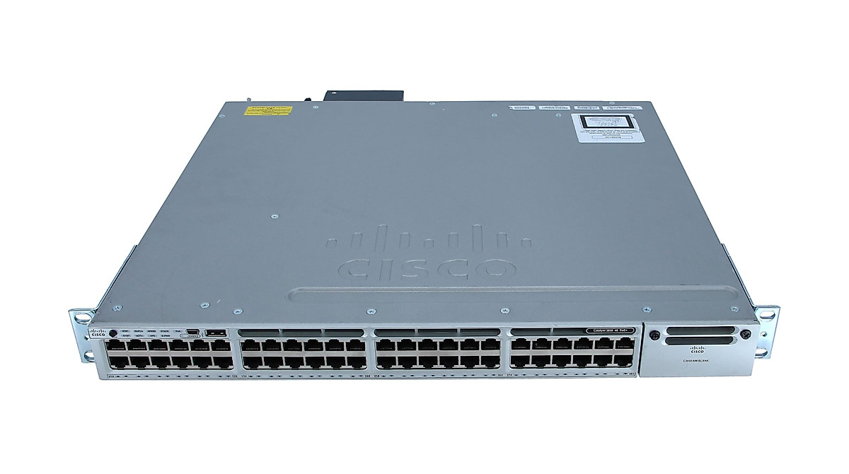 Cisco WS-C3850-48PW-S Catalyst 3850 48-Port PoE IP Base Switch (Renewed ...
