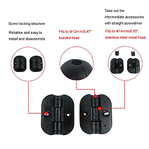 Proshopping 14.8oz/420g Kitchen Pull Down Faucet Hose Weight Ball, Basin Sink Pull Out Sprayer Gravity Heavy Ball, Faucet Weight Replacement Part Accessories -for Dia. 12MM &14MM Hose Universal, Black