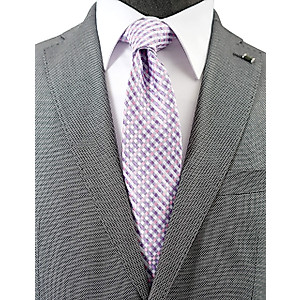 ZENXUS Extra Long Ties for Big and Tall Men, 63 inch XL Long Neckties, Blue, Grey, Purple, 4-Pack