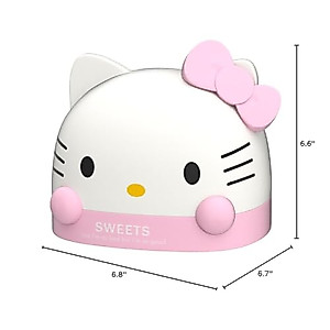 N/C Kawaii Pink Hello Kitty Tissue Box for Living Room Bedroom Bathroom car Office,Tissue Dispenser Box, Table Decoration, 6.8 x 6.7 x 6.6 ''