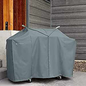 Classic Accessories Storigami Easy Fold Water-Resistant 58 Inch BBQ Grill Cover, Monument Grey