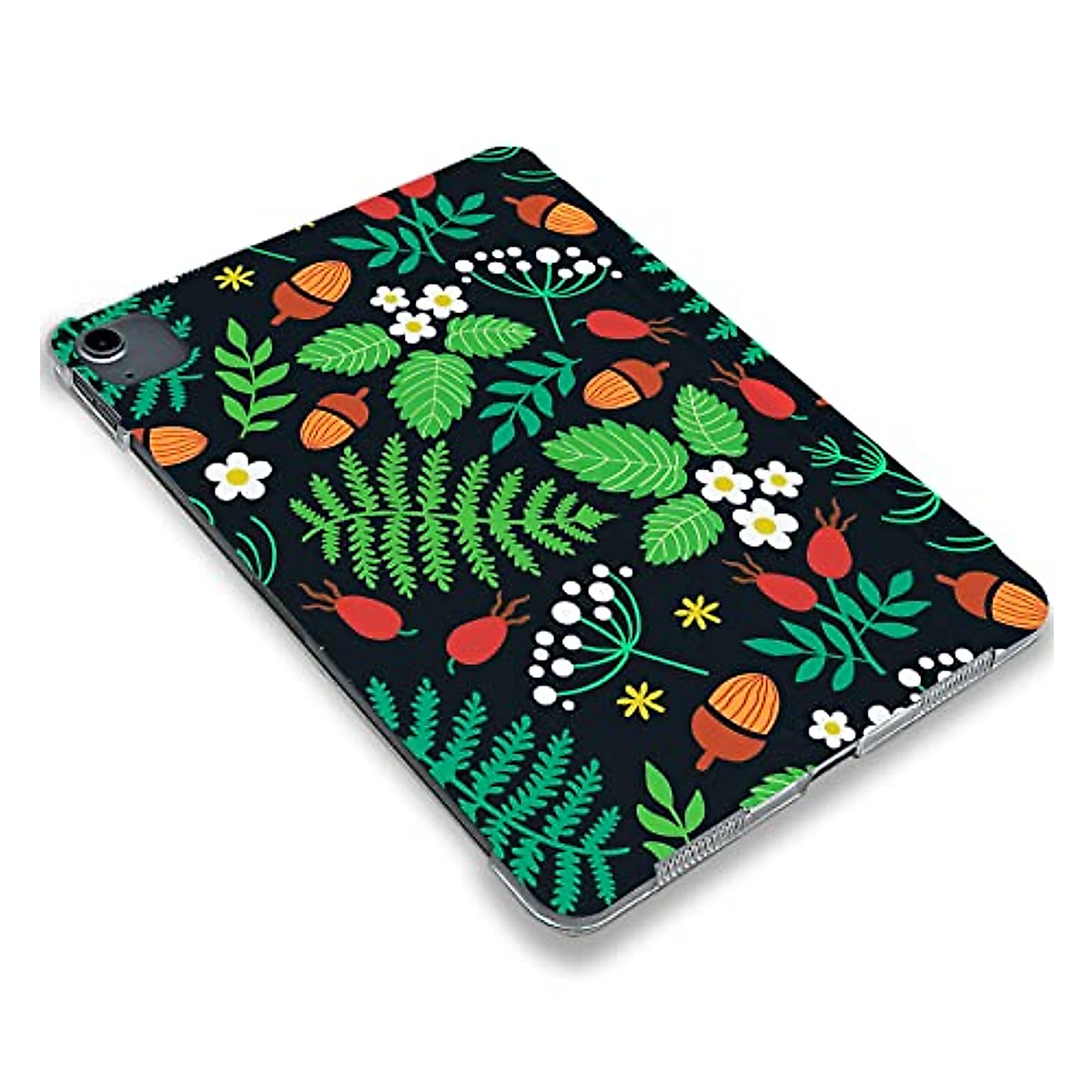 Cute Tropical Fern Leaves Plants case Compatible with iPad Mini Air Pro 7.9 8.3 9.7 10.2 10.9 11 12.9 inch Pattern Cover New 2022 2021 Trifold Stand 3 4 5 6 7 8 9 Generation 344 (7.9" Mini 4/5)