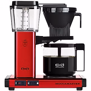 Technivorm Moccamaster 59618 KBG, 10-Cup Coffee Maker, 40 oz, Red Metallic