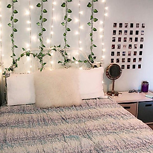 MHMJON Fake Vines, 12 Pack 84 Ft Artificial Hanging Vines Plants Faux Silk Greenery Grape Leaf Garland for Wedding Party Home Office Garden Outdoor Wall Decoration