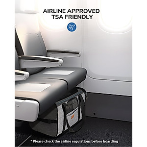 Morpilot Cat and Dog Carrier with Detachable Wheels - Airline Approved Rolling Carrier for Small Pets and Cats - Foldable Pet Travel Bag