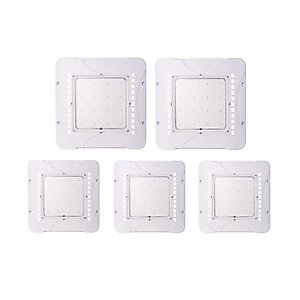 WAHADI LED Canopy Lights 240W 33600 Lumens 5000K Daylight White 850W HID/MH Equivalent,Die Cast Aluminum Waterproof IP65,Commercial Area & Outdoor Lighting,Ceiling Lighting Fixtures (5 Pack)