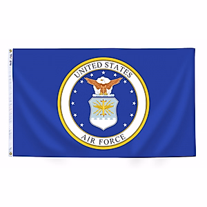 Annin Flagmakers U.S. Airforce Military Flag USA-Made to Official Specifications, Officially Licensed, 3 x 5 Feet (Model 439010)