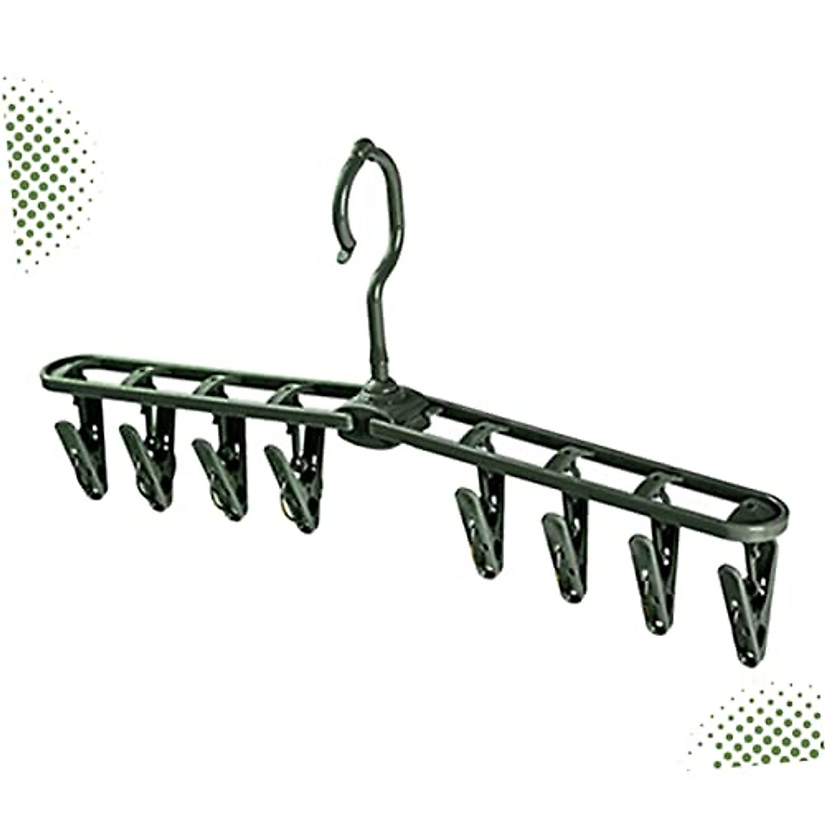 2pcs Collapsible Hangers c fold Towels Collapsible Laundry Drying Rack Foldable Clip Drip Hanger Clothes Drying Racks Folding Drying Rack Socks Holder Multi-Purpose Hanger Bra Clip