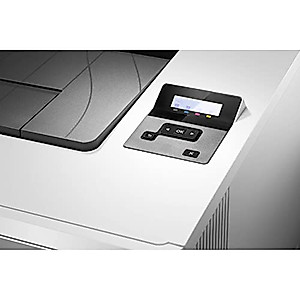 HP Color Laserjet Pro M454dn Print only Wired Laser Printer, 2-line Backlit LCD Display, 28 ppm, Auto Duplex Printing, 600 x 600 dpi, 8.5 x 14, USB 2.0, Ethernet, White, Cbmou Printer Cable