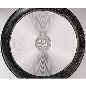 Mopita Roccia Viva Non-Stick Forged Aluminum Black Speckled Fry Pan, Made in Italy (11 Inch)