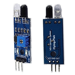 Kiro&Seeu 2pcs IR Infrared Obstacle Avoidance Sensor IR Transmitting and Receiving Tube Photoelectric Switch 3-pin Compatible with Ar-duino Smart Car Robot