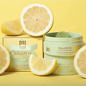 Pixi BeautifEYE Hydrogel Under-Eye Patches | Refreshing Eye Patches For Dark Circles | Brighten & Hydrate Under Eyes | 30 Pairs / 60 Patches