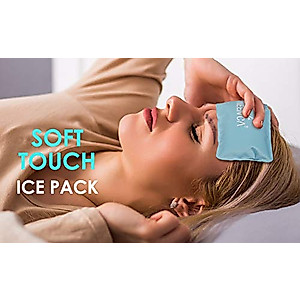 NEENCA Reusable Ice Pack(3 Packs of 4*9 Inches), Soft Touch Gel Packs for Hot & Cold Therapy. Flexible Gel Ice Packs for Swelling,Bruises,Surgery, Sprains,Muscle Pain,Injuries Recovery,Instant Relief