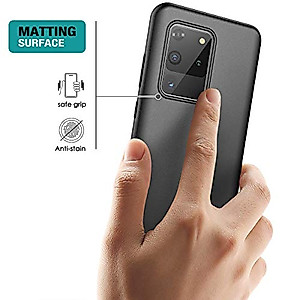 SURITCH Phone Case for Samsung Galaxy S20 Ultra 6.9-inch, Front Cover with Built-in Screen Protector Full-Body Protection Shockproof TPU Bumper Protective Case for Girl Women Cute, Lavender Marble