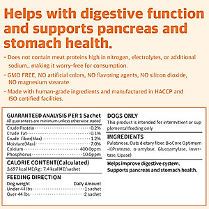 Doctor By Enzyme for Dogs Digestive Enzyme Supplements for Dogs with Protease, Amylase, Lipase - Promotes Digestion and Improves Nutrient Absorption - 30 Individually Packaged (1 Pack)