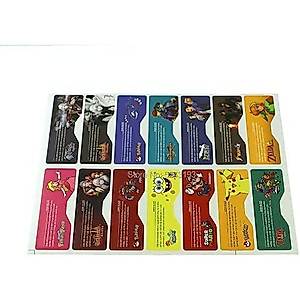 14 PCS Colourful Custom Design Back Tag Label Stickers for Gameboy Advance SP GBA SP Console