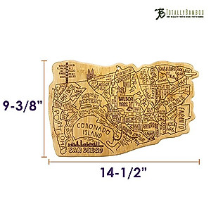 Totally Bamboo San Diego City Life Bamboo Serving and Cutting Board