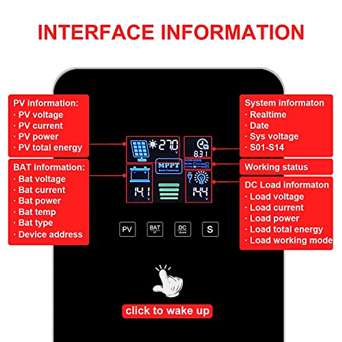 MPPT Charge Controller 60A +WIFI Cloud Moduel，12V/24V Auto Max Input 100V, 780W/1560W for Lead-Acid, Lithium Battery Charging , Common Negative. Support PC Software【WiFi module cloud APP monitoring 】