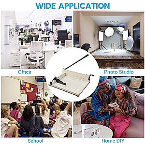 Yescom Paper Cutter Heavy Duty 17" Blade A3 Large Industrial Guillotine 400 Sheets Cutting Cardstock Trimmer