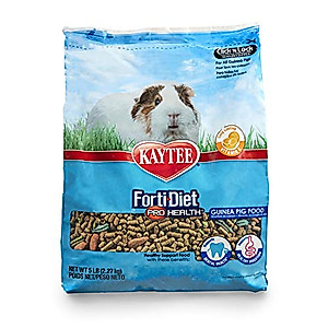 Kaytee Forti-Diet Pro Health Food for Pet Guinea Pigs, 5 Pound
