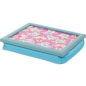 Maturi Small Lap Tray for Kids, Fairy Princess Design, Multi-Color, 13.7 x 11.4 x 3-inches