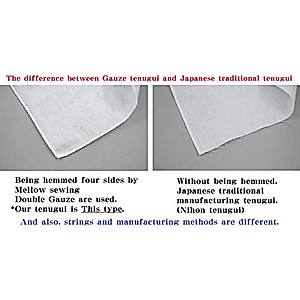 MIKURA Double Gauze Tenugui, Japanese Towel, Ichimatsu (Blue)