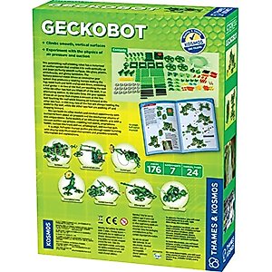 Thames & Kosmos Geckobot STEM Experiment Kit | Build a Wall-Climbing Robot & 6 Other Mechanical Creations | Explore The Physics of Air Pressure & Suction | Difficulty Level: Advanced