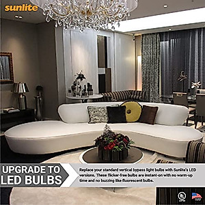 Sunlite GX23 LED Bulb, 2-Pin PLV, 7 Watt, Cool White (4000K), Full 360 Degree Illumination, 13 Watt CFL Replacement (Ballast Bypass Required)