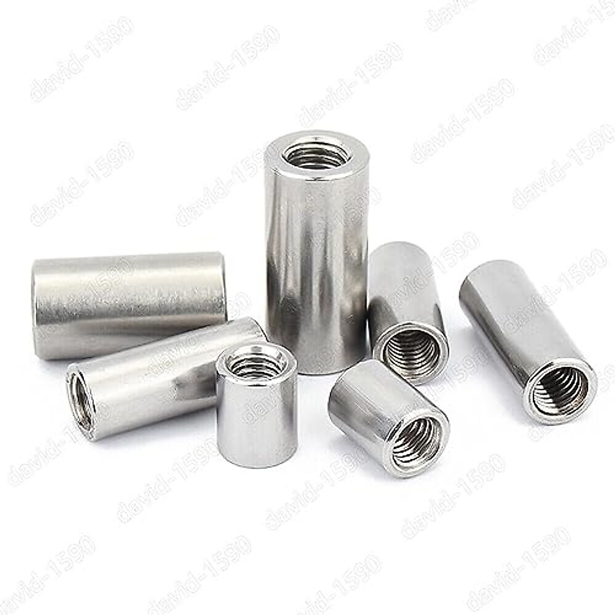304 Stainless Steel Lengthen Round Nut Standoff Spacer Pillar M3 M4 M5 M6 to M20 (M5*12*Φ10,2)