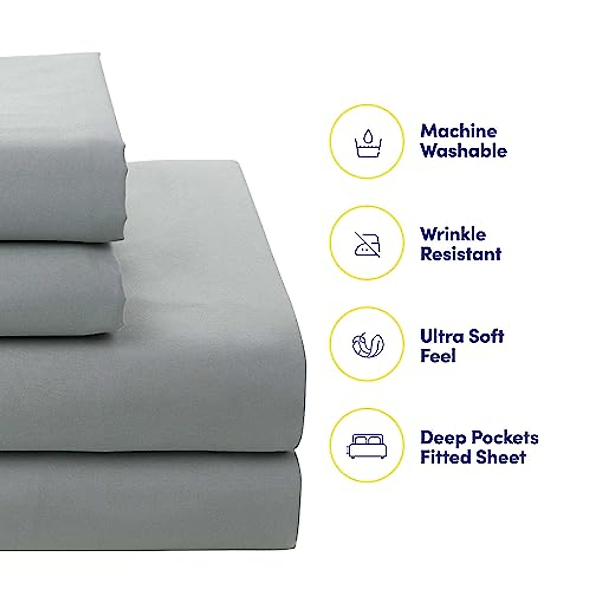 Sweet Home Collection 5 Piece Comforter Set Bag Solid Color All Season Soft Down Alternative Blanket & Luxurious Microfiber Bed Sheets, Florence, Twin